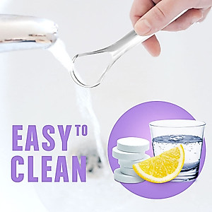 Tongue Scrapers 3 Pack, Single Handle Stainless Steel