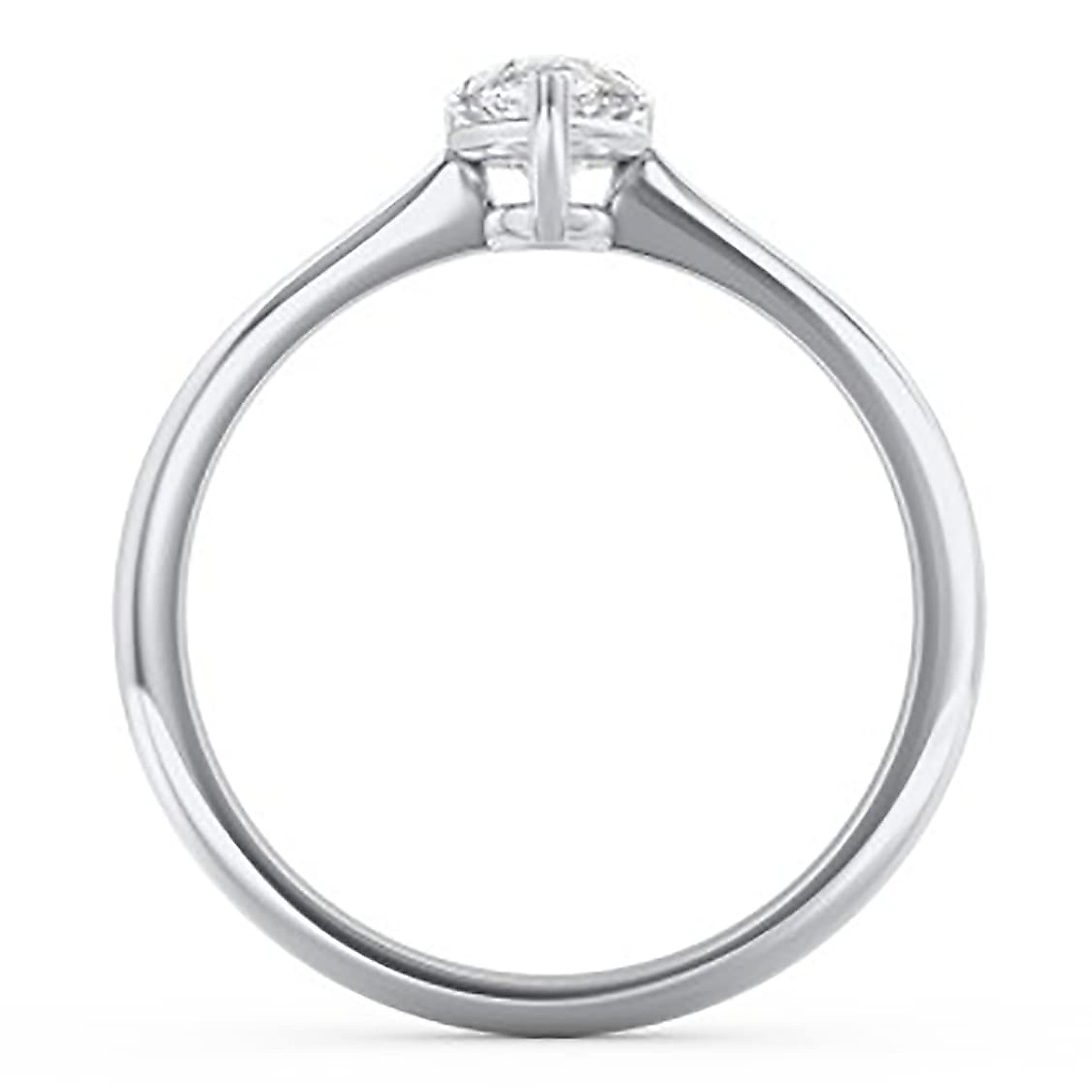 SISGEM 10K 14K 18K Solid Gold Solitaire Engagement Rings for Women,Round/Princess/Oval/Emerald/Pear/Cushion Cut Moissanite Rings Wedding Engagement Anniversary Promise Bridal Bands with Engraved Name (Pear)