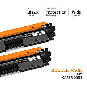 E-Z Ink (TM) Compatible Toner Cartridge Replacement for HP 94X CF294X High Yield 94A CF294A Compatible with Laserjet M118dw, M148dw, M148fdw, M149fdw, M118, M148 Printer (High Yield, Black, 2 Pack)