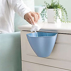 yxsian69g Mini Kitchen Cabinet Door Hanging Garbage Bin Can Desk Trash Storage Container for Kitchen Cabinet Door, Bathroom, Bedroom, Living Room, Office Green