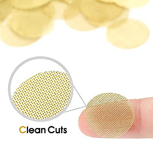 200pcs 3/4 Inch Brass Pipe Screens, 3/4 Inch Brass Pipe Screen with Storage Box