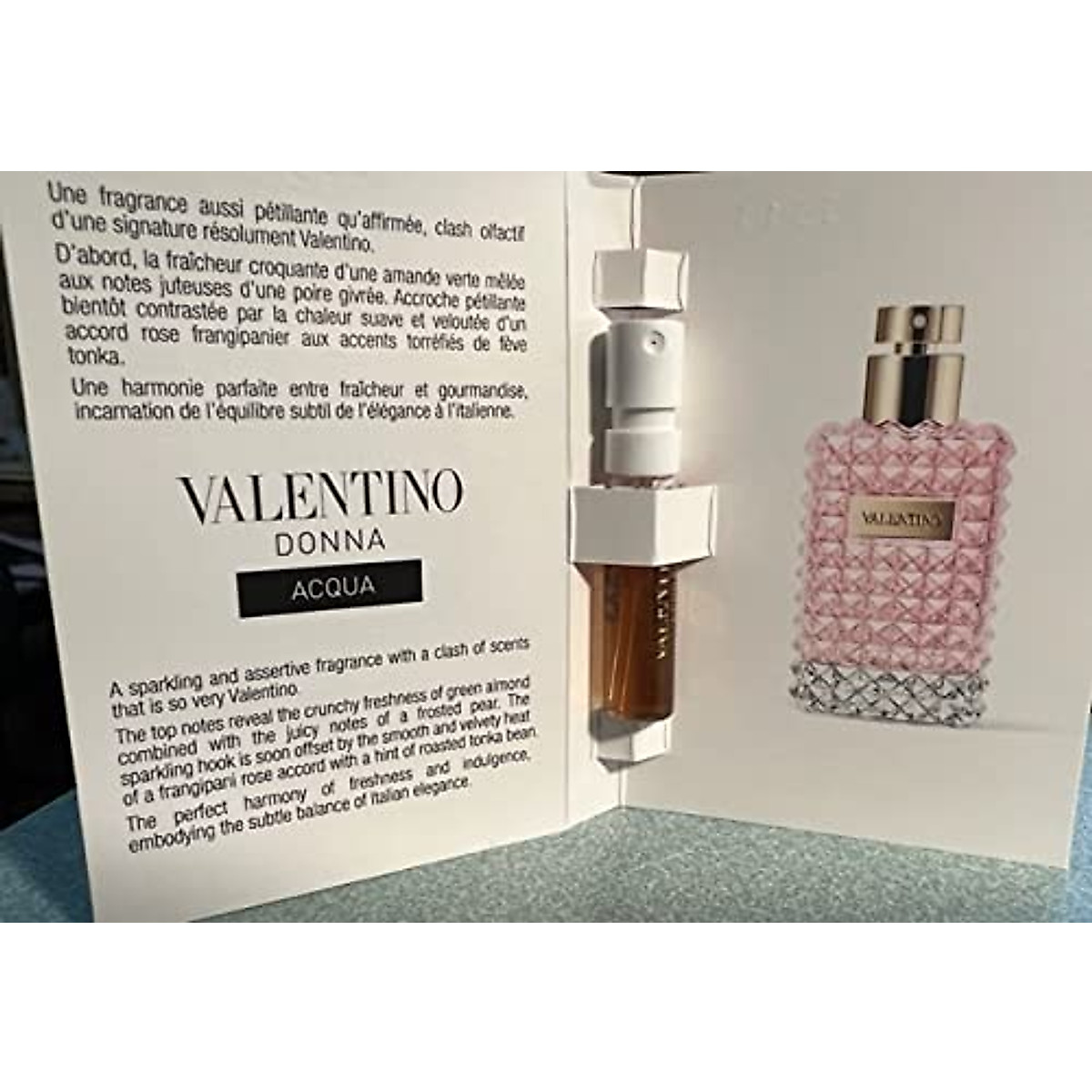 Valentino Donna Acqua Sample Spray Trial Size 1-Vial 0.05 fl oz