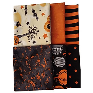 Halloweern Fat Quarter Bundle 6 Pcs