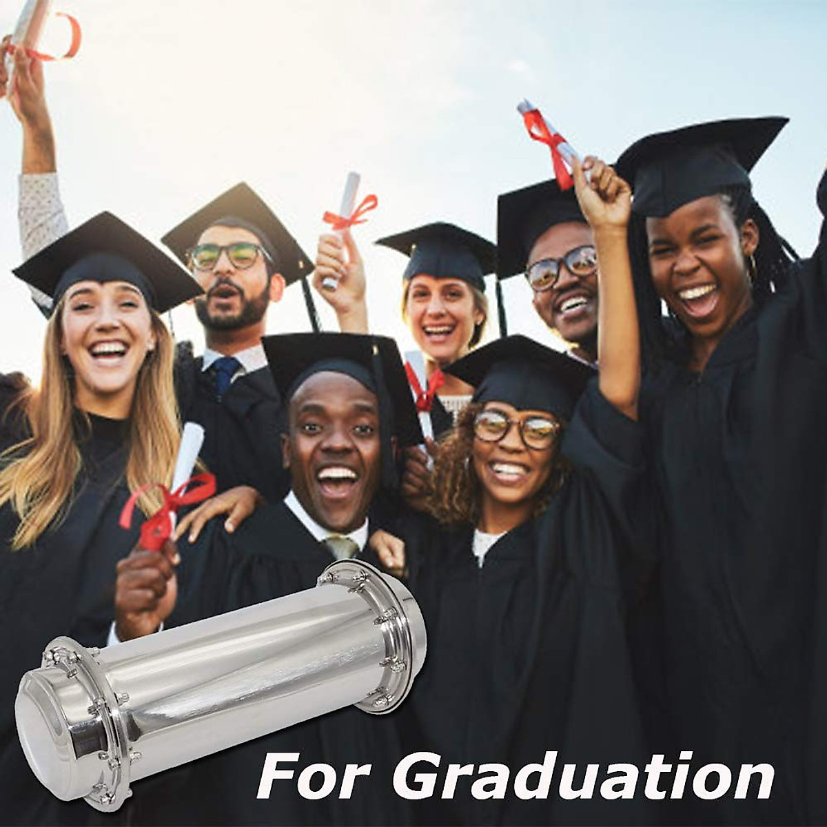 ZBMZB Large 19.5inch Stainless Steel Time Capsule Waterproof Container/Storage Bury