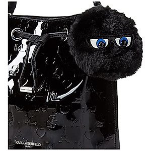 Karl Lagerfeld Paris womens Maybelle Camera Crossbody Cross Body, Black Maybelle, One Size US