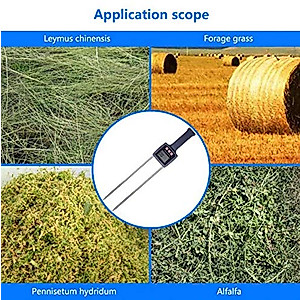 ZOEYEC TK100H Portable Hay Moisture Meter for Cereal Straw,bran, Forage Grass, Leymus chinensis, Emperor Bamboo Grass, Testing Fibre
