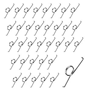 AIEX 40 Pcs Trigger Button Springs, Metal Trigger Keys Spring for Playstastion, L2 R2 Buttons Springs for PS5 Spring Assembly Controller Replacement (Silver)