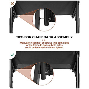 Crestlive Products Outdoor Lounge Chair with Wheels and Armrest, Extra Large Pool Lounge Chairs Set of 2, Aluminum with Adjustable 5 Backrest for Outside, Patio, Beach, Yard