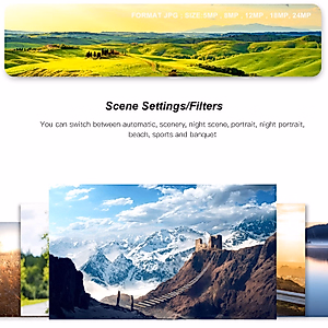 ASHATA Digital Camera, 2.4 Inch IPS Screen Mini Video Camera, 40MP 1080P 16x HD Digital Zoom Camera, USB Rechargeable Camera for Landscapes Portraits Sports Banquets (Black)