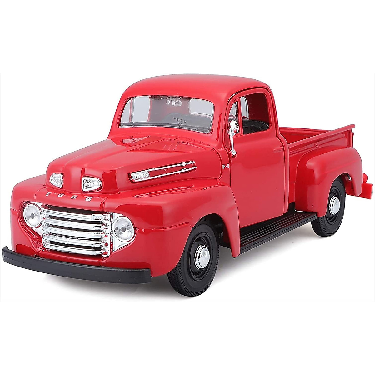 Maisto 1:25 Scale 1948 Ford F-1 Pickup Diecast Truck Vehicle, Colors May Vary [Grey/Blue]