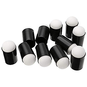 40 Pcs Finger Sponge Daubers with Storage Box for Painting Chalk Ink Card Making Drawing