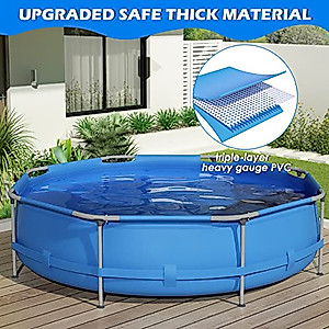 Lovinouse 12FT x 30 Inch Above Ground Swimming Pool, Metal Frame Swim Pools for Yard, Outdoor Summer Fun (12ft x 30 inch)
