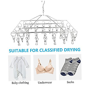 Zerodeko 3 Pcs Drying Rack Underwire Bra Towel Bra Hanging Clothes Drying Rack Laundry Hanger Clips Sock Drying Clip Clothes Hanger Laundry Rack Multi-Purpose Hanger Socks Rack Single Layer