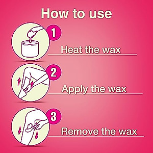 VEET Sugar Wax Hair Remover - Perfect for First Time Waxers - Contains 12 Fabric Strips & 1 Spatula with a Temperature Indicator 8.45 Ounce (Pack of 1)