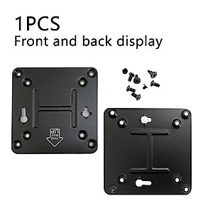 GinTai for Intel NUC Vesa Adapter Mount Bracket to Attach NUC Mini PC Computer to The Back of a Monitor Mounting Plate Not Skull or Hades(with 8pcs Screws) Intel NUC 4 5 6 7 8 10 11 General Purpose