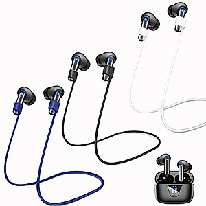 smaate Anti-Lost Straps Compatible with ZIUTY A1 Wireless Earbuds, Magnetic Soft Silicone Sport Necklace, Blue