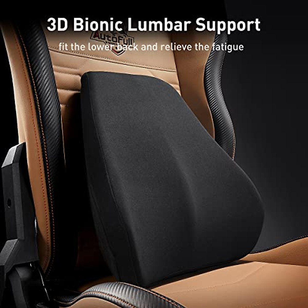 AutoFull C3 Gaming Chair Office Chair PC Chair with Ergonomics Lumbar Support, Racing Style PU Leather High Back Adjustable Swivel Task Chair with Footrest (Brown)