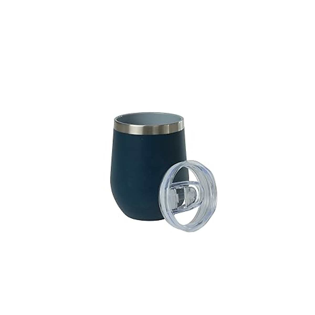 Sip+Sea Antiqua 12 oz Stainless Steel Ceramic Lined Wine Tumbler with Lid | Stemless | Double Wall Vacuum Insulated