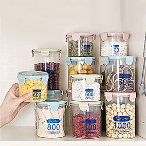 Airtight Food Storage Containers with Lids for Kitchen Organization, Plastic Canister Kitchen Storage Containers for Pantry Organization and Storage, Cereal, Rice, Pasta, Flour and Sugar Containers 6