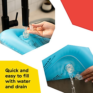 Baby Einstein Octopus Water Play Mat - Safety Fill Line, Tummy Time Activity & Sensory-Toy for Babies Newborn and up, Blue