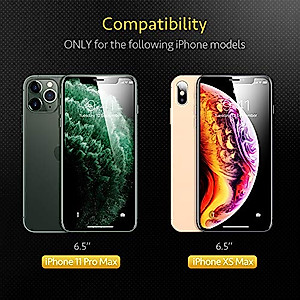 ESR Screen Protector Compatible for iPhone 11 Pro Max,iPhone Xs Max [2 Pack] [Easy Installation Frame] [Case Friendly], Premium Tempered Glass Screen Protector for iPhone 6.5 Inch (2019)