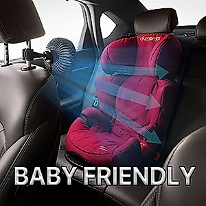 KMMOTORS Cooling Car Fan, Baby Pet Car Seat Rear Seat Headrest Window fan, USB Plug for Car/Vehicle