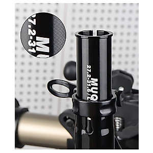 100mm Bike Seat Post Shim Aluminum Alloy Bicycle Seatpost Tube Adapter for MTB,Mountain,City Bike,Road Bike (27.2-28.6mm)