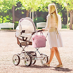 TOURIT Lunch Bag Women Large Insulated Lunch Bag Portable Cooler Lunch Box Lunch Tote Bag for Women Men Work,Picnic, Pink