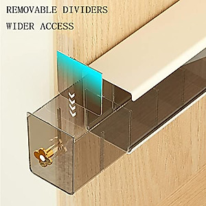 Underwear storage box, household wardrobe wall hanging non-perforated compartment storage, socks finishing transparent storage box wall mounted underwear storage box, for wardrobes and bathrooms