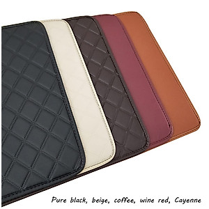 Leather Chair Cushion Pad Office Computer Chair Boss Chair Pad Non-Slip Waterproof Dining Chair Cushion Car Sofa Leather Seat Cushion ( Color : Black , Size : 50*50cm )