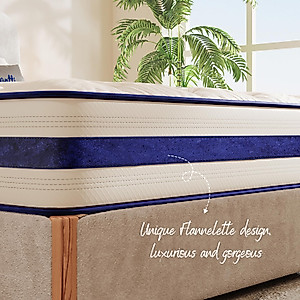 Vesgantti Full Szie Mattress, 10 Inch Full Hybrid Mattress with Memory Foam, Support & Pressure Relief, Medium Firm Feel Mattress in a Box (54x75x10 Inches, Full Size)