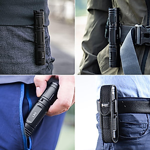 WUBEN L50 Rechargeable Flashlights, USB Tactical flashlights 1200 high lumens, Super Bright IP68 Waterproof LED flashlights, EDC Pocket Flashlights 5 Modes for Emergency, Rescue, Inspection, Hunting