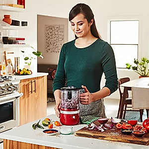 KitchenAid Cordless 5 Cup Food Chopper - KFCB519, Empire Red