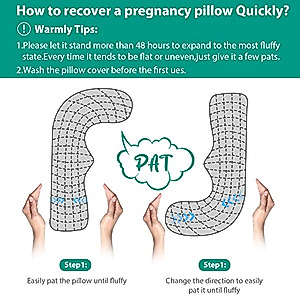 BATTOP Pregnancy Pillows for Sleeping,Pregnancy Must Haves Maternity Body Pillow with Cooling Washable Cover,New Mom Gifts for Women,Support for Back,Hips,Legs,Belly for Pregnant Women(Dark Grey)