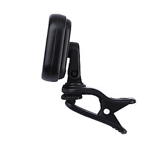 Fender Flash 2.0 Guitar Tuner Clip On, Rechargeable Guitar Tuner for 6 Strings, Battery and Micro USB Audio Charger Included, 4x3x2 Inches, 1 Count,Black