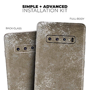 DesignSkinz Distressed Silver Texture v3 Protective Vinyl Decal Wrap Skin Cover Compatible with The Samsung Galaxy S20 (Screen Trim & Back Glass Skin)