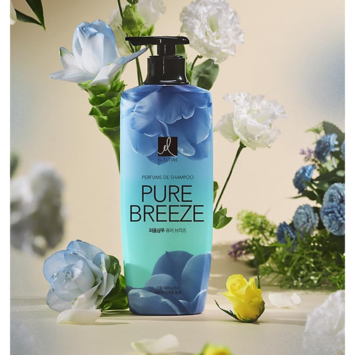 Elastine Perfumed Pure Breeze Hair Shampoo+Conditioner Set 600mlx2