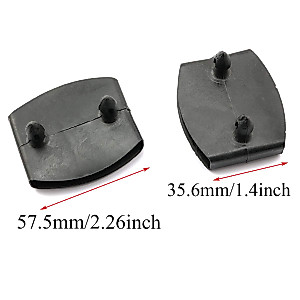 Pro Bamboo Kitchen 10pcs Bed Slat Plastic Center Cap 55x9mm Centre Bed Slat Caps Holders Replacement Part for Wooden Bed, Sofa Bed, Bunk Bed