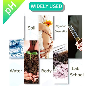 pH Test Strips for Women Body Urine Drinking Water Pool Hot Tub Spa, 200 Strips pH.0-14 Alkaline Acid Level pH Testing Tester for Humans Saliva Pet Food Diet Soil pH Monitoring with Storage Case