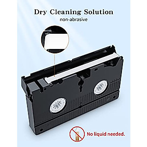 Arsvita VHS/VCR Head Cleaner, Video Head Cleaning Kit for VHS/VCR Players, Dry