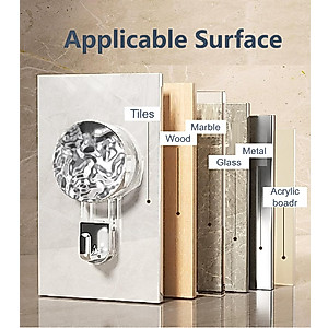 1 Piece of 2024 New Vacuum Suction Cup Hook No Drilling Holes Easy to Install. Hooks for Bathroom,Shower Room,Living Room,Bedroom,Kitchen,Hotel, Indoor,Store, Window Glass,Removable and Reusable