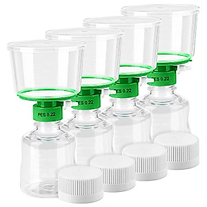 Membrane Solutions Sterile Disposable Vacuum Filter Units with 0.22um PES Membrane, 500mL, 4/CS