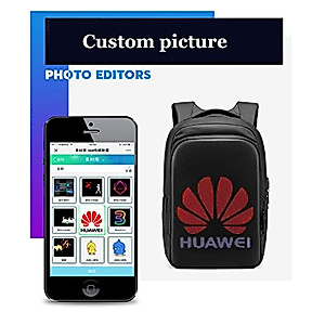 Joyloading LED Display Backpack Business Travel Laptop Backpack Men DIY Smart School Backpack Woman Multimedia Pack