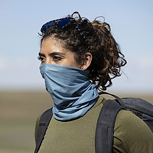 BUFF CoolNet UV XL Neck Gaiter, UPF 50 Sun Protection, Breathable, Cooling Bandana, Versatile, Quick Dry Face Mask, Stone, X-Large