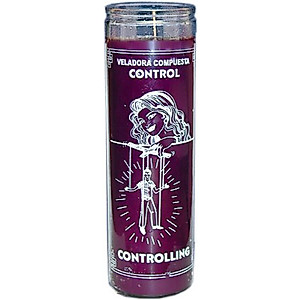 Controlling 7 Day Purple Candle