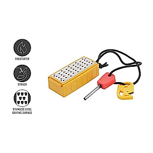 Smith's Pack PAL 50635 Tinder Maker with FIRE Starter Yellow