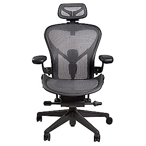 New Headrest for Herman Miller Classic and Remastered Aeron Office Chair Black Headrest Only - Chair Not Included