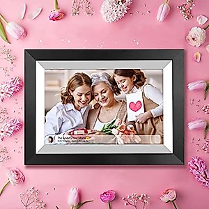 FRAMEO 10.1 Inch Smart WiFi Digital Photo Frame 1280x800 IPS LCD Touch Screen, Auto-Rotate Portrait and Landscape, Built in 16GB Memory, Share Moments Instantly via Frameo App from Anywhere
