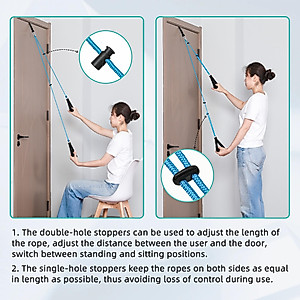 Fanwer Shoulder Pulley - Multi-Use Pulleys for Shoulder Rehab Over Door - Arm Rehabilitation Assisting Exercise Equipment for Rotator Cuff Recovery, Improve Flexibility Stretching, Range of Motion