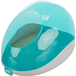 TRIXIE Sand Bath for Chinchillas and Degus, 27 x 18 x 16 cm, Blue